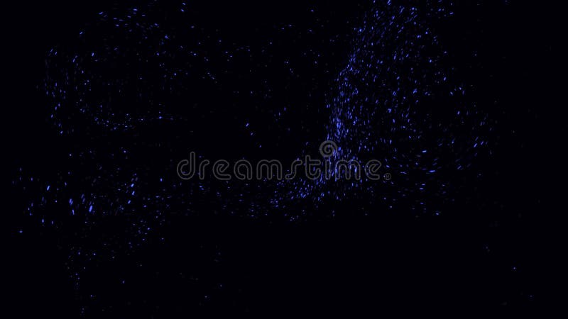 Abstract Space Dust Flying Chaotically on Black Background, Seamless ...