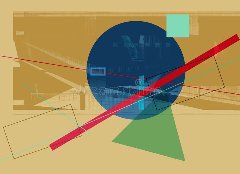 Abstract Space Exploration stock vector. Illustration of architecture ...