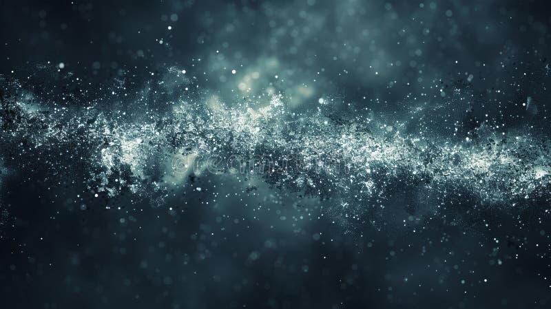 Abstract Space Galaxy Background with Sparkling Particles, Digital ...