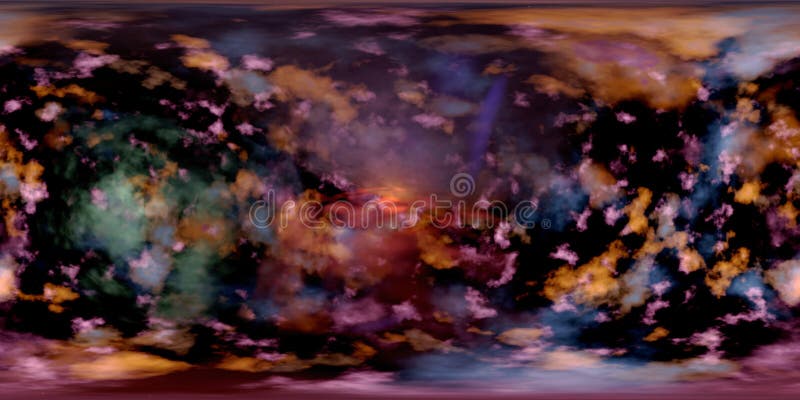 Abstract Space HDRI Background . Stock Illustration - Illustration of ...