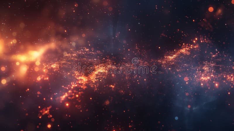 Abstract Space Nebula Background: Galaxy Dust Particle Explosion ...