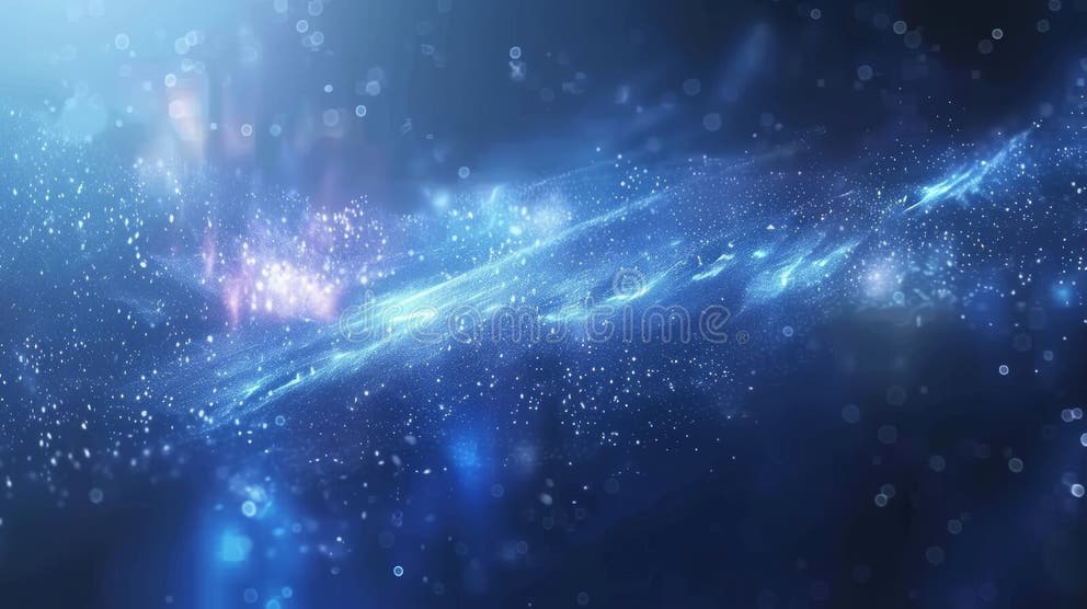 Abstract Space Nebula Background, Galaxy with Stars and Light Effects ...