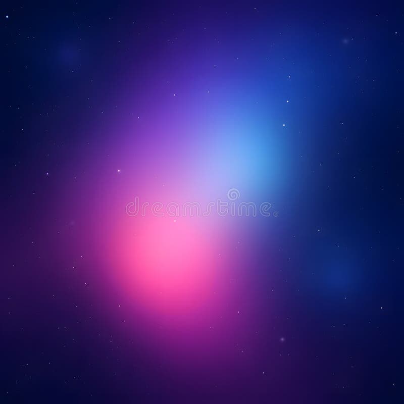 Abstract Space Nebula Background with Starfield and Pink Blue Gradient ...