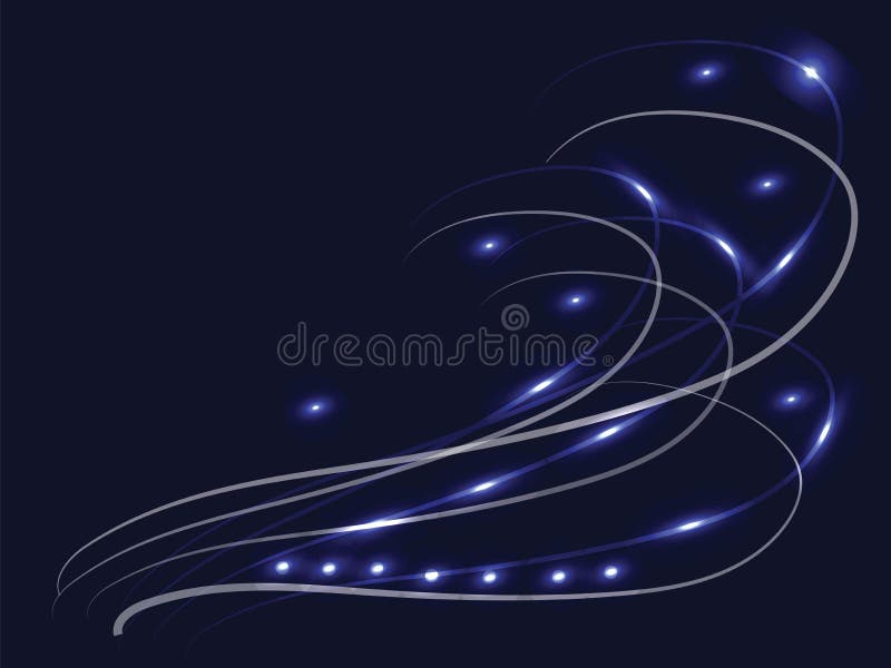 Bright Neon Star for Background in Blue Colour Stock Vector ...