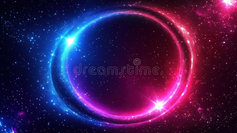 Abstract Space Neon Cosmos Crazy Space Background Stock Illustration ...