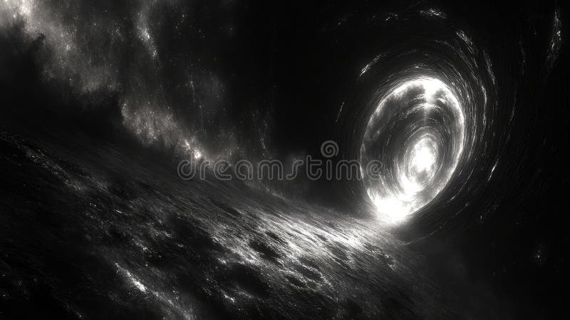 Abstract Space Portal, Celestial Vortex, Cosmic Tunnel, Futuristic ...