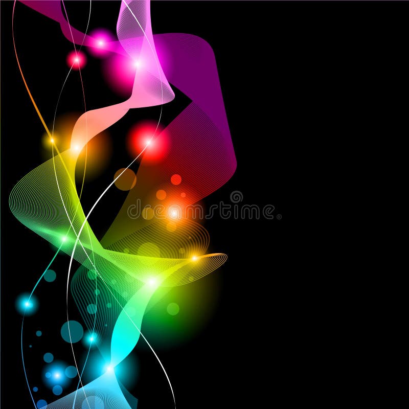 Abstract Wavy Pattern with Stars Stock Vector - Illustration of stars ...