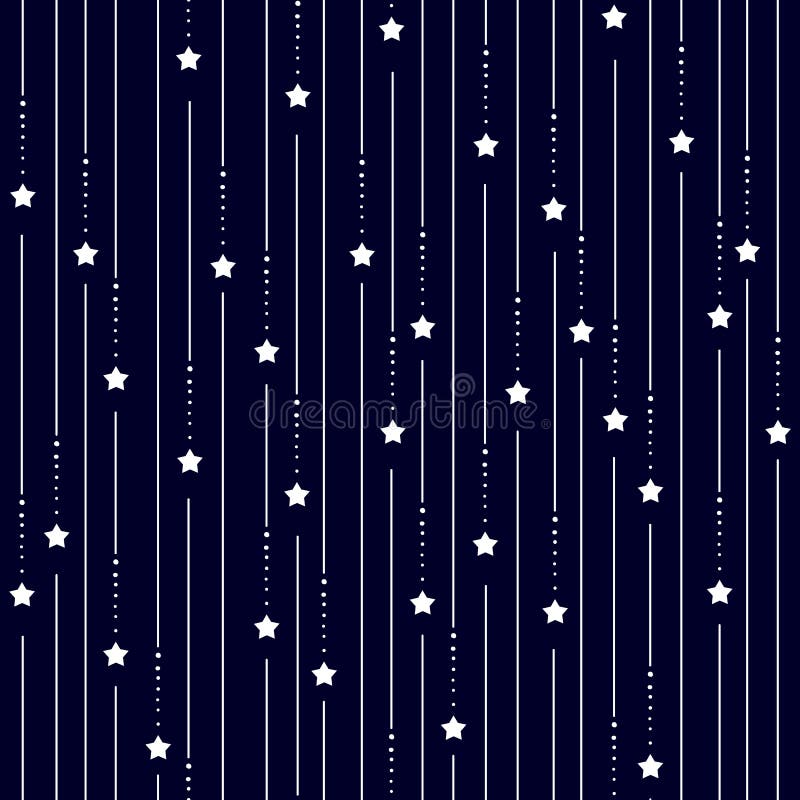 Seamless Space Pattern with Planets, Constellations and Stars Stock ...