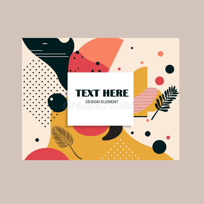 Abstract Space for Text. Geometric Colors Shape. Template for Web or ...