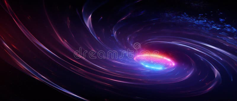 Abstract Space Vortex Black Stock Illustration - Illustration of ...