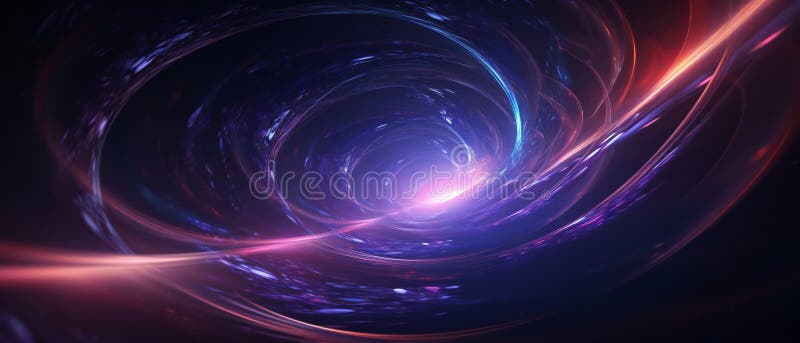 Abstract Space Vortex Black Stock Illustration - Illustration of ...