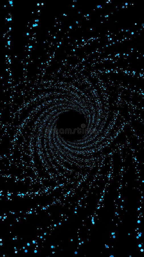 Space Vortex. Black Hole Made from Flying Particles Stock Vector ...