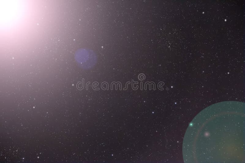 Abstract Space Wallpaper. Black Hole with Nebula Over Stars and Cloud ...