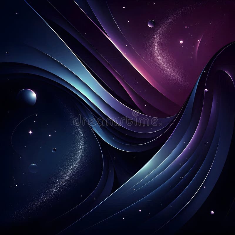 Abstract Space Wave Pattern with Modern Purple Motion and Dynamic ...