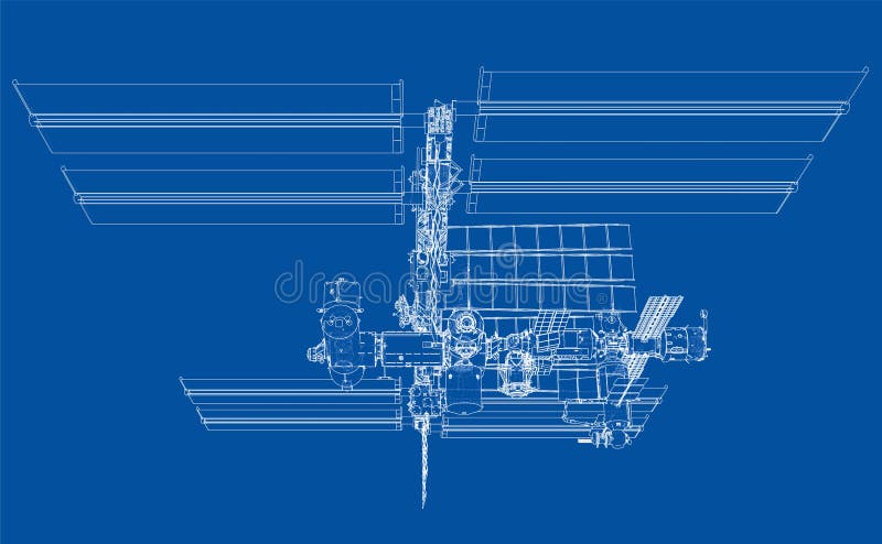 Abstract Spaceship Outline stock illustration. Illustration of ship ...