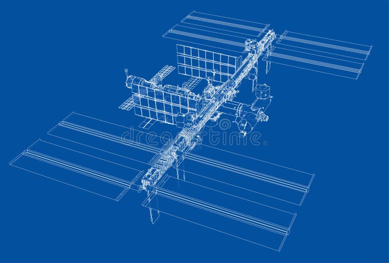 Abstract Spaceship Outline stock illustration. Illustration of ...