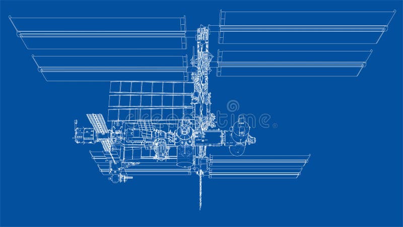 Abstract Spaceship Outline stock illustration. Illustration of ...