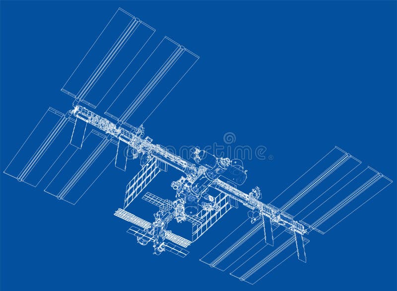Abstract Spaceship Outline stock illustration. Illustration of ...