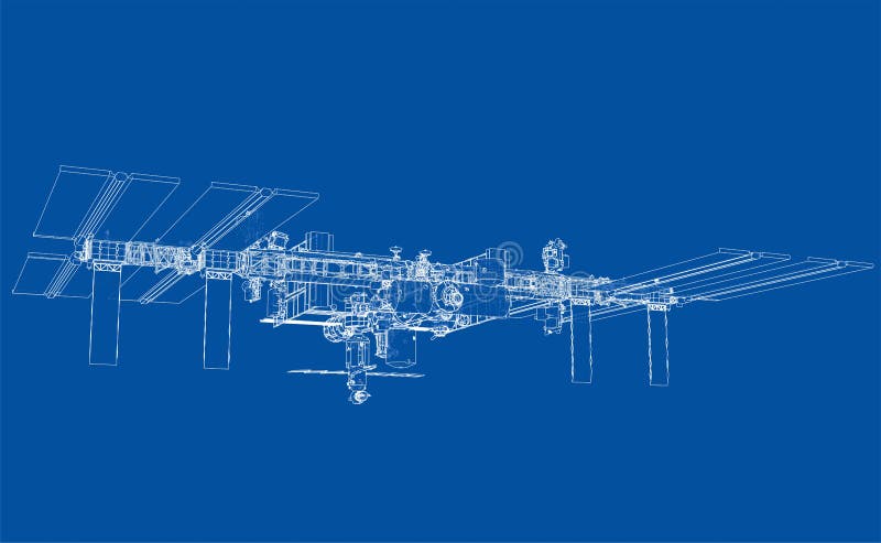 Abstract Spaceship Outline stock illustration. Illustration of earth ...