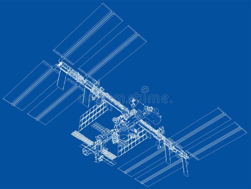 Abstract Spaceship Outline. Vector Stock Vector - Illustration of ...