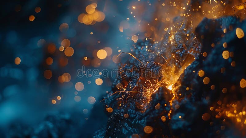 Abstract Spark Explosion: Modern Texture, Fire & Light Effects, Dynamic ...