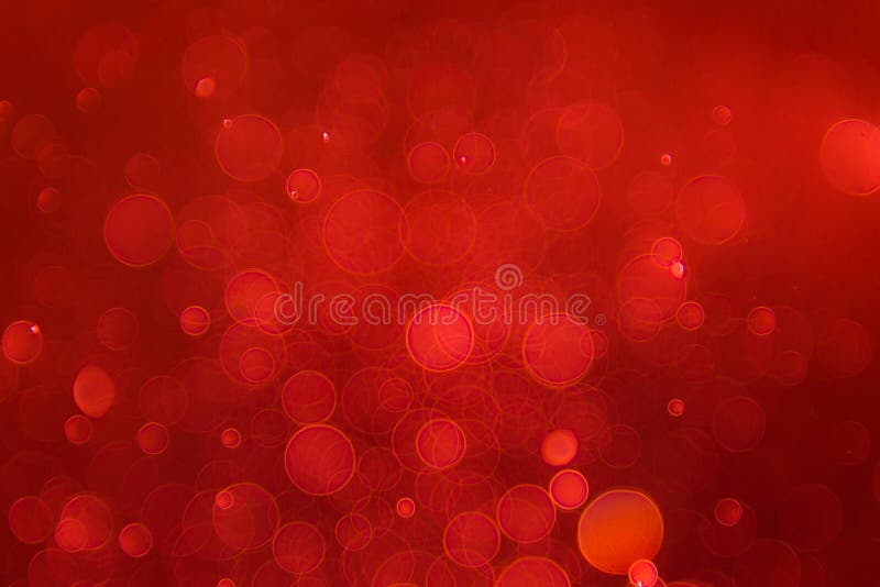 Abstract Sparkle Bokeh Light Effect With Red Background Abstract Bokeh