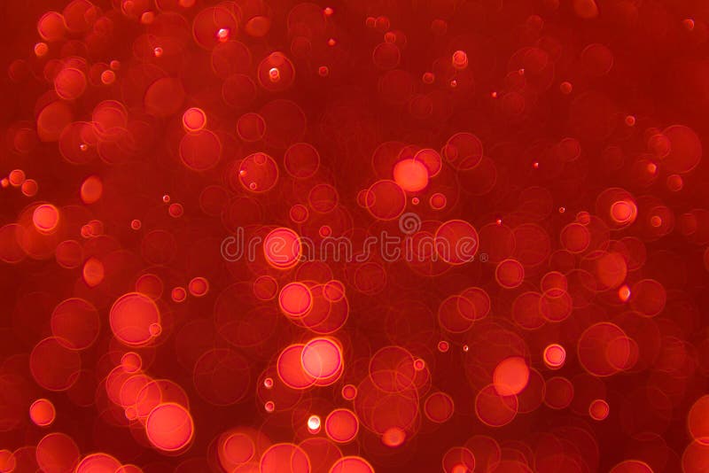 Abstract Sparkle Bokeh Light Effect With Red Background Abstract Bokeh