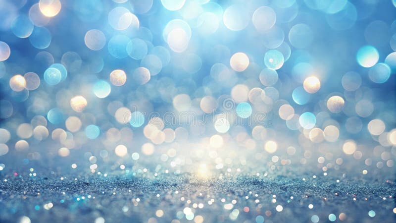 Abstract Sparkling Background with Blue and White Glitter Texture ...