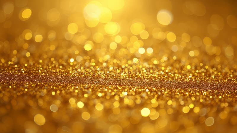 Abstract Sparkling Golden Surface with Soft Focus Stock Illustration ...