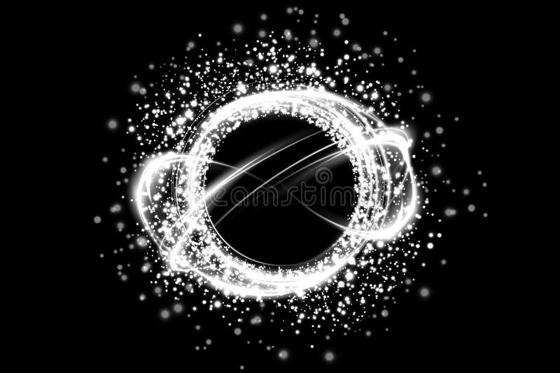 An Abstract Sparkling Light Effect Set Against a Deep Black Background ...