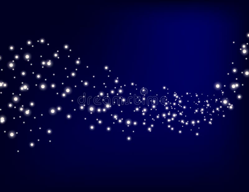 Abstract Sparkling Stars Holiday Background Bokeh Effect. Stock Vector ...