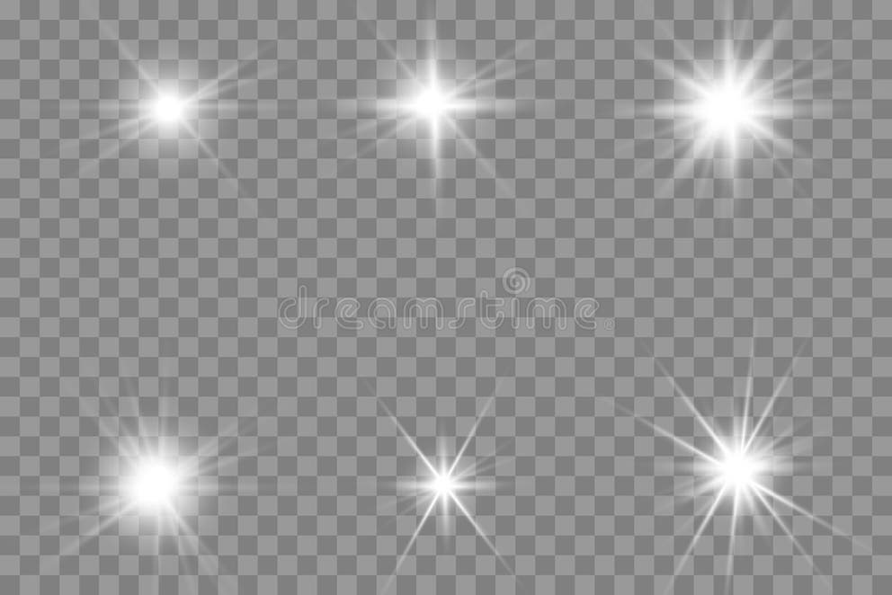 White Glowing Light Burst Explosion with Transparent. Stock Vector ...