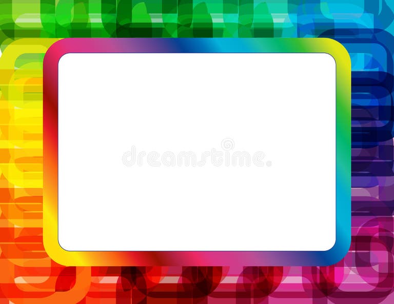 Abstract Spectrum Frame stock vector. Illustration of decorative - 27351265