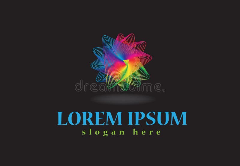 Spectrum Logo. Color Letter S Logo. Spectrum Emblems. Icon on a Dark ...