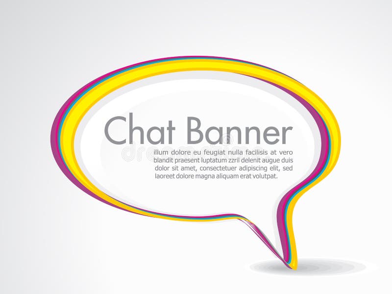 Abstract chat banner stock vector. Illustration of modern - 23444842
