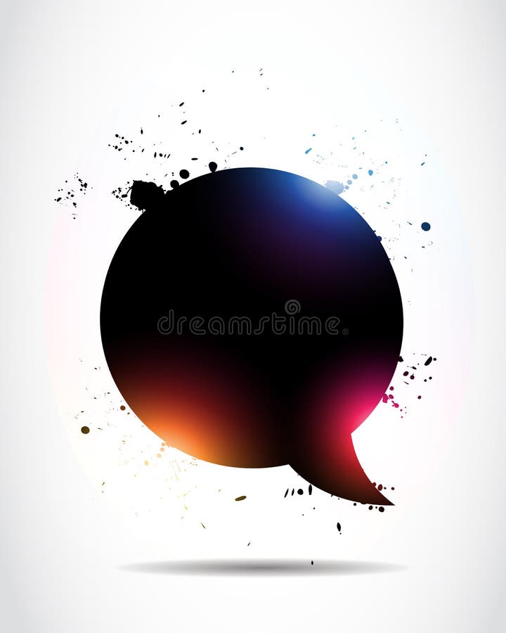 Abstract speech bubble stock vector. Illustration of label - 27039830