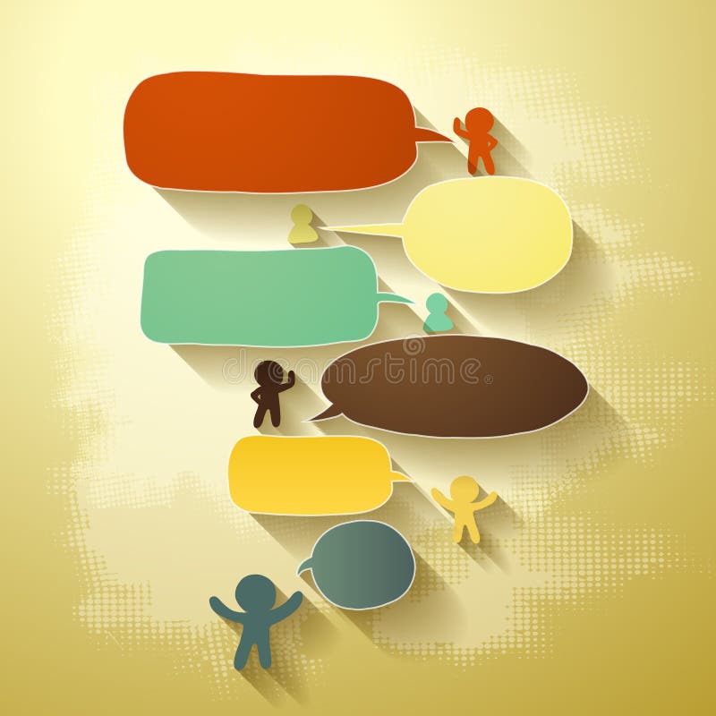 Abstract Speech Bubble Design Stock Vector - Illustration of concept ...