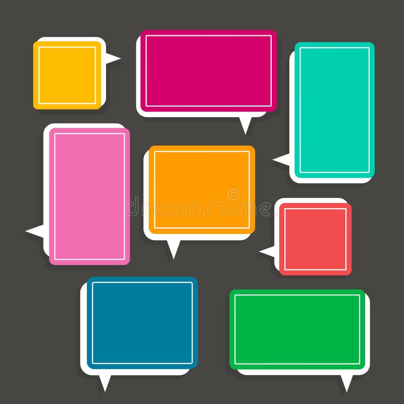 Abstract Speech Bubble Design Stock Vector - Illustration of object ...