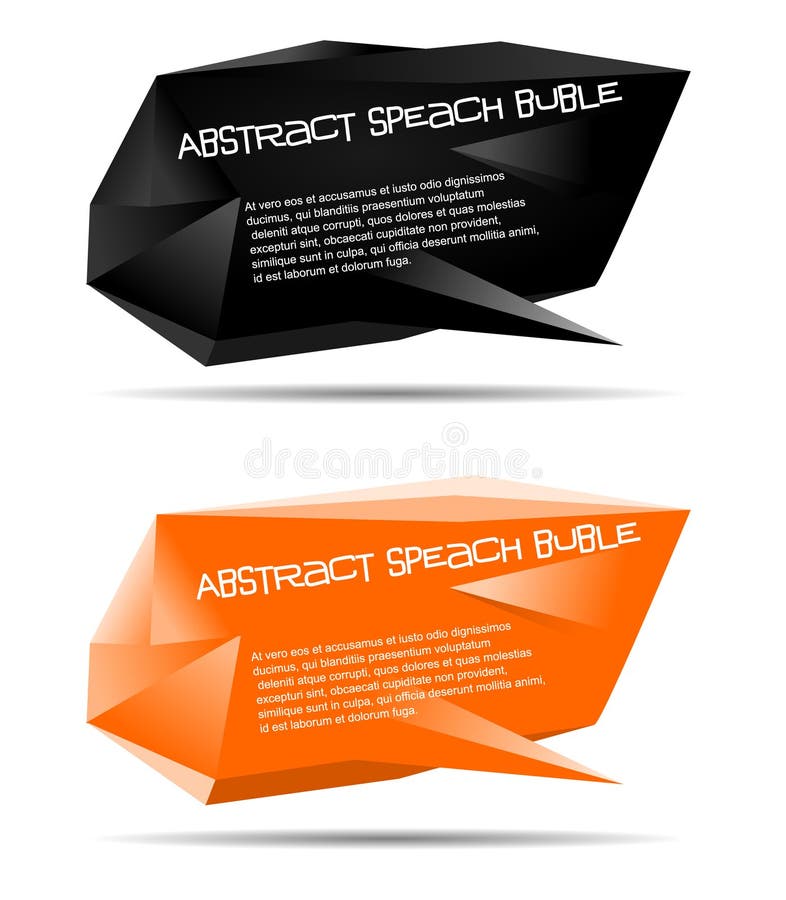 Abstract Speech Bubble Vector Stock Vector - Illustration of ...