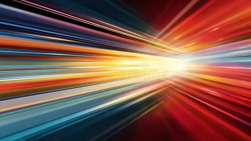 Abstract Speed Glowing Light Colors Background. Motion Blur Creating ...