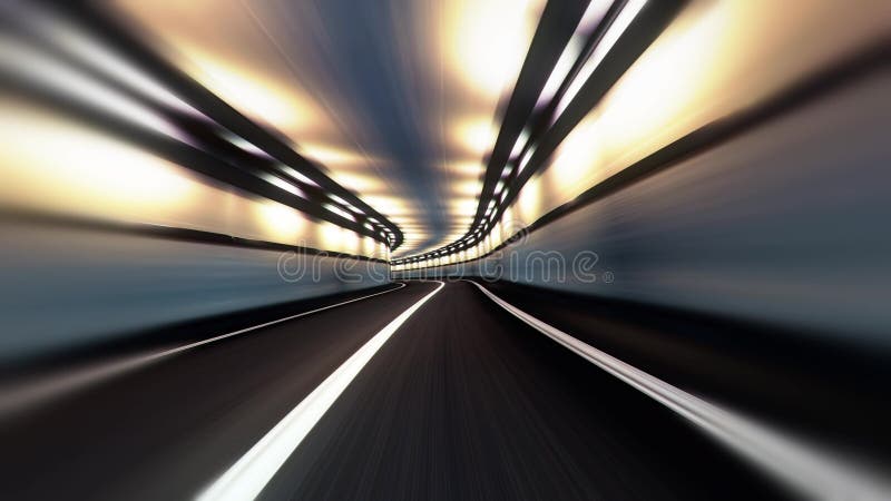 4K Abstract Speed Motion in Highway Road Stock Video - Video of view ...