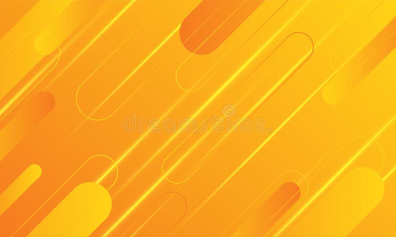 Abstract Speed Light Orange Geometric Background. Dynamic Shapes ...