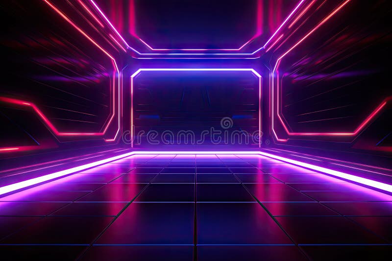 Abstract Speed Light Trails Effect Path, Fast Moving Neon Futuristic ...