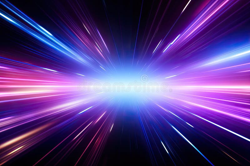 Abstract Speed Light Trails Effect Path, Fast Moving Neon Futuristic ...