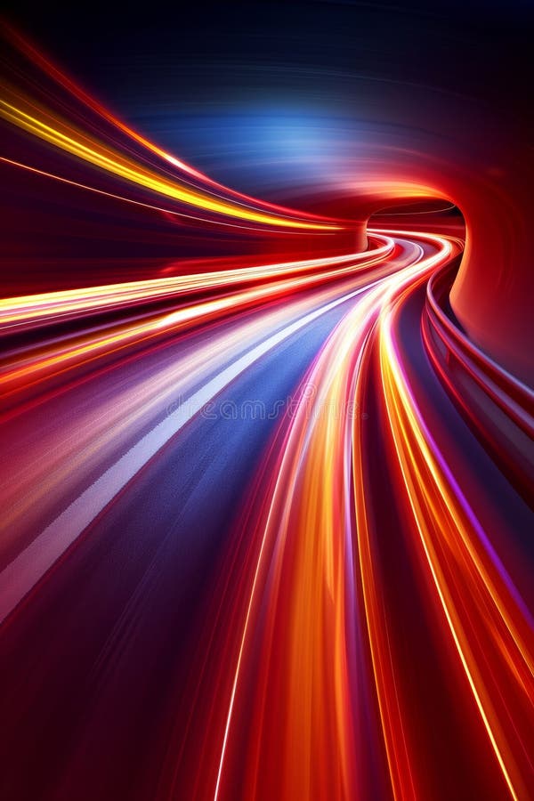 Abstract Speed Motion, Fast Blur Light Effect, Transportation ...