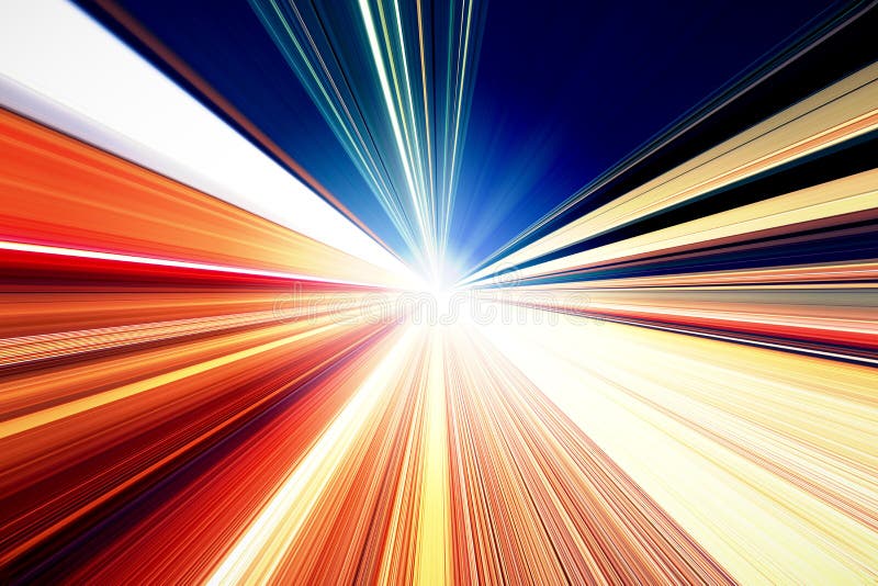 Abstract Speed Motion on a Highway Road Stock Photo - Image of lamp ...