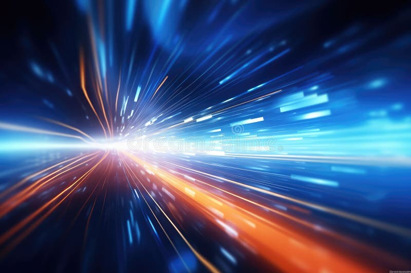 Abstract Speed Motion on the Road, Digital Fractal Art Design Stock ...