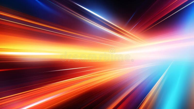 Abstract Speed Motion on the Road, Digital Fractal Art Image Stock ...