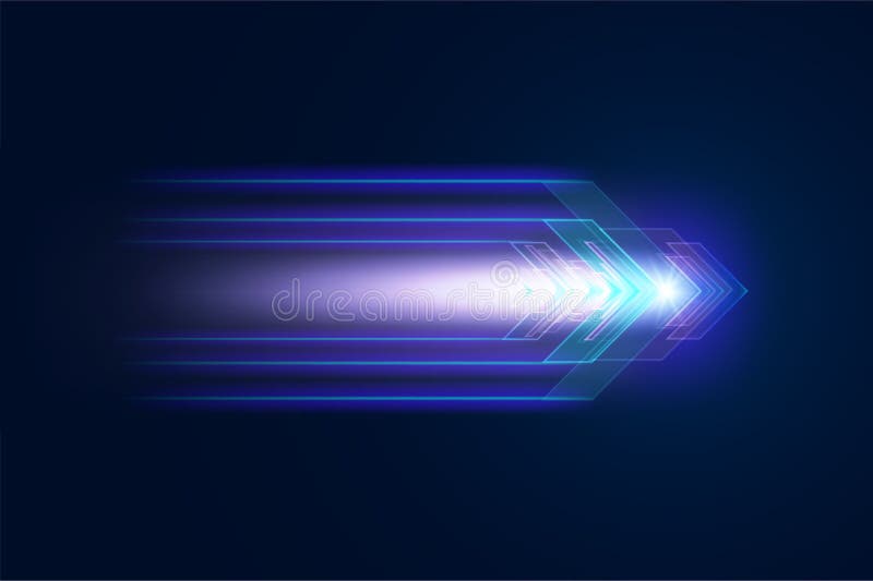 Abstract Speed Movement of Arrows Stock Vector - Illustration of bright ...