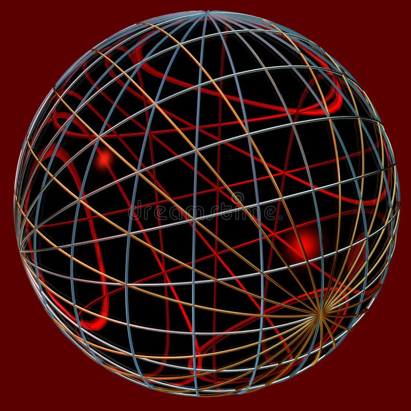 Abstract sphere stock illustration. Illustration of glossy - 24667645